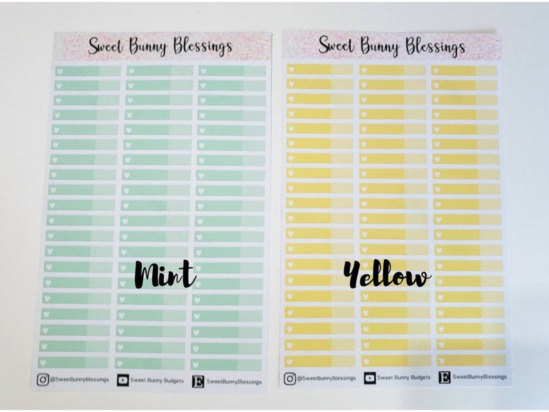 Budget Expense Tracker Stickers Fits Erin Condren 7 X 9 and - Etsy