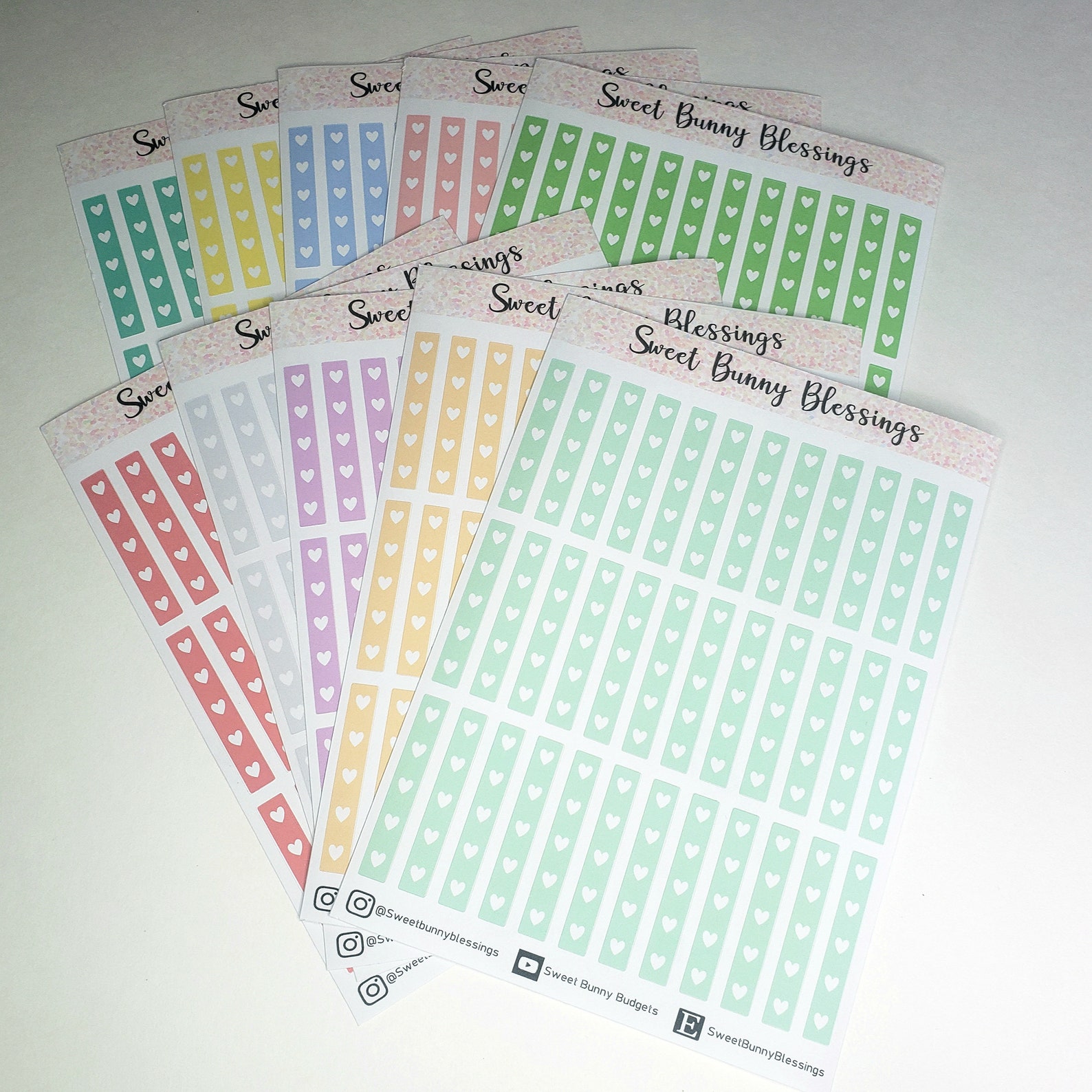 Heart Check Box to Do Planner Tracker Stickers Fits Erin - Etsy