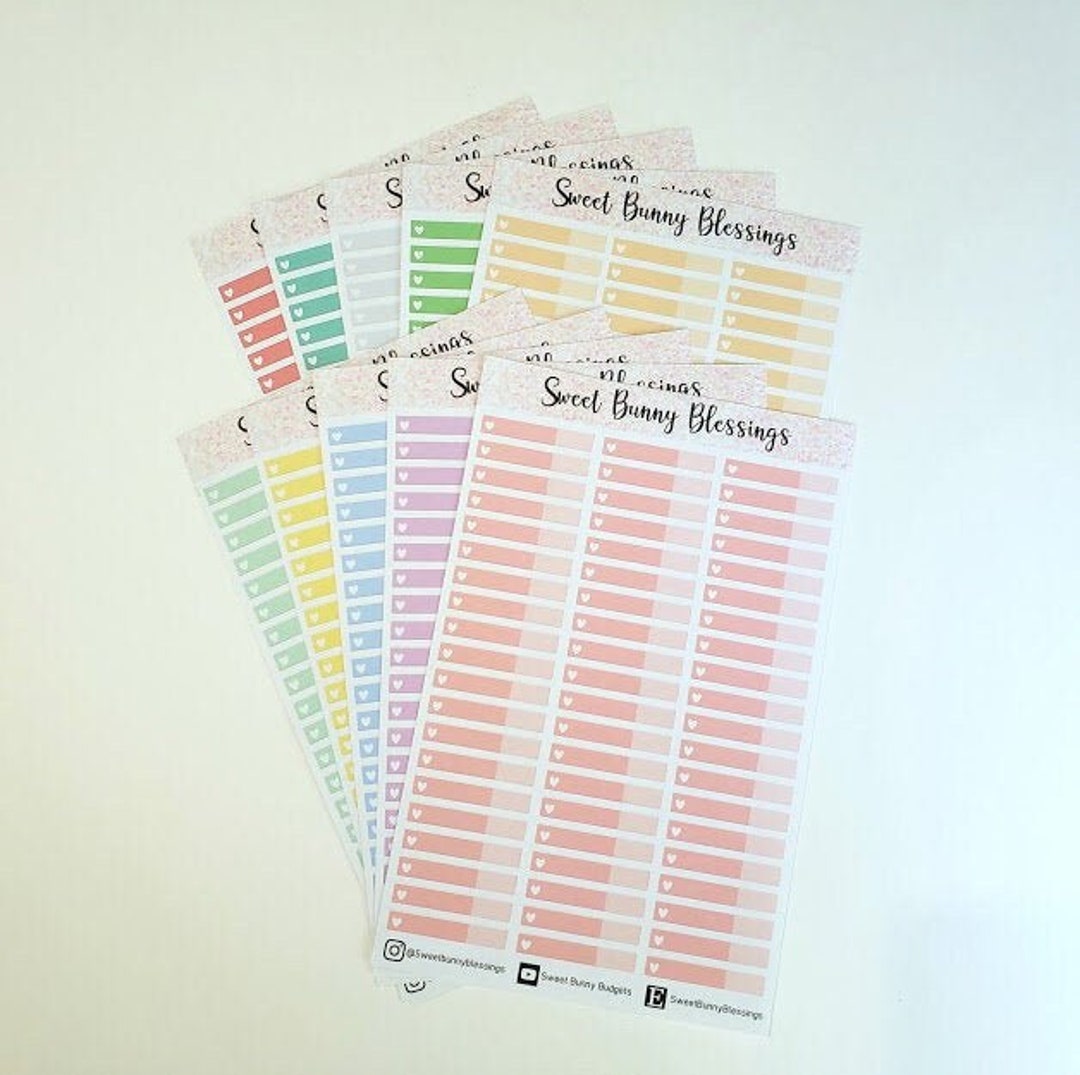 Budget Expense Tracker Stickers, Fits Erin Condren 7 X 9, Classic Size ...