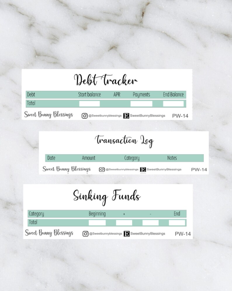 Patchwork Budget Kit 7x9 | Monthly Budget Kit | Weekly Budget Kit ...