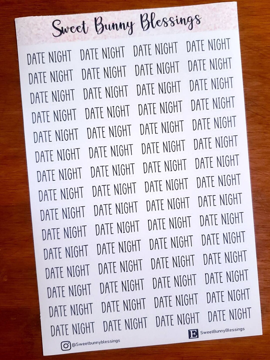 Date Night Script Planner Stickers, Fits Erin Condren, Happy Planner ...
