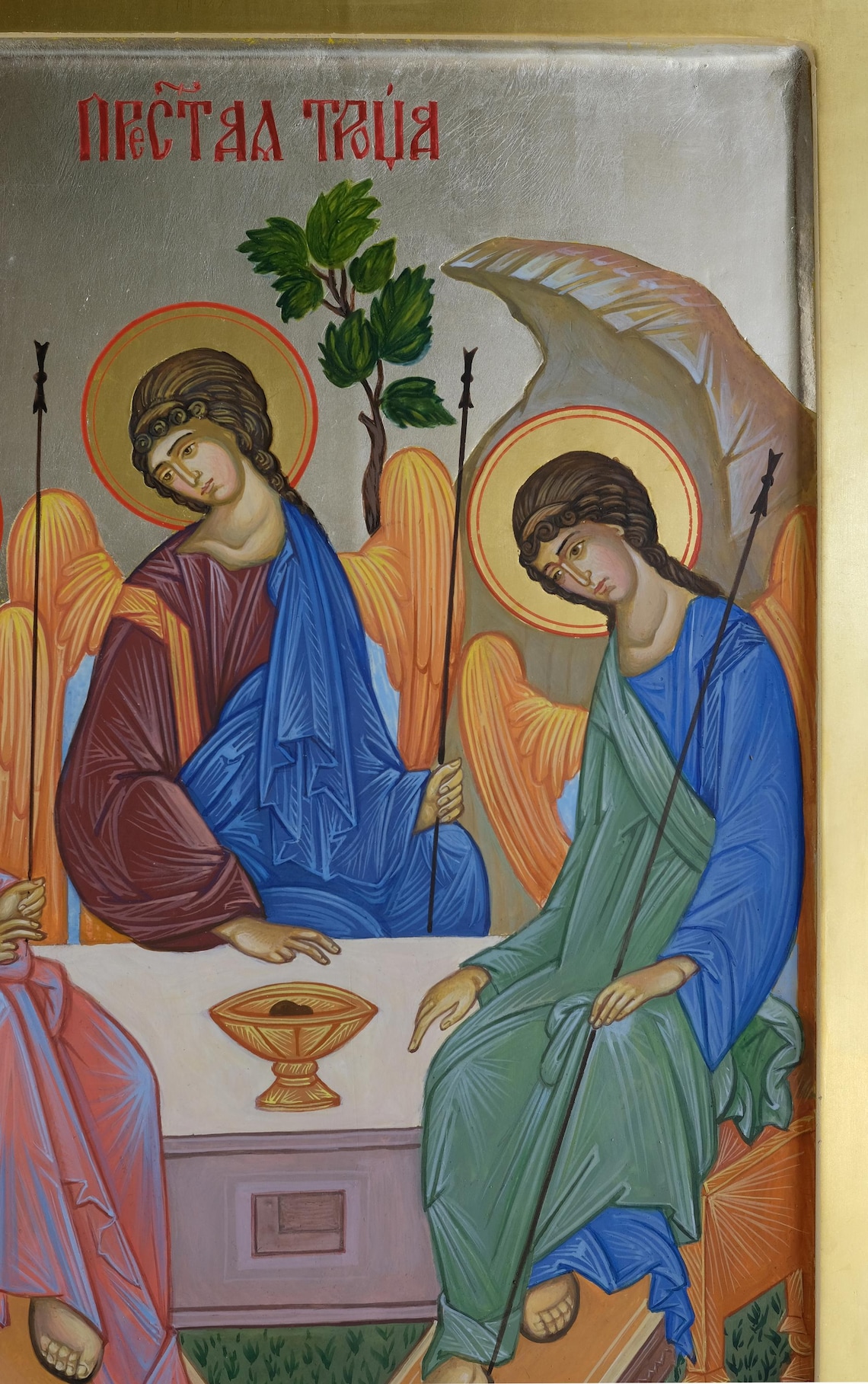 Holy Trinity Rublev Icon • Handmade Orthodox Icon • Byzantine Icon ...