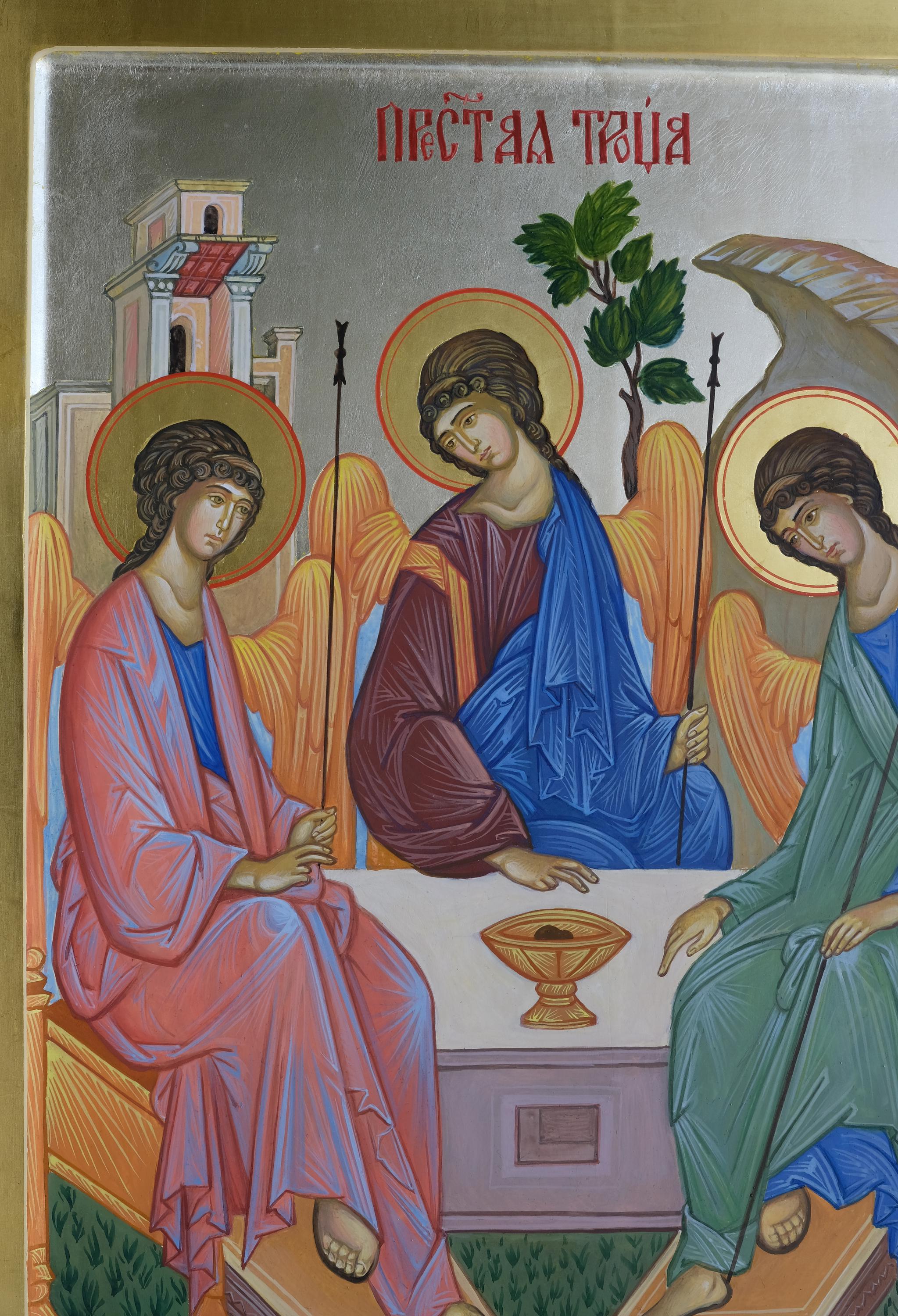 Holy Trinity Rublev Icon • Handmade Orthodox Icon • Byzantine Icon ...