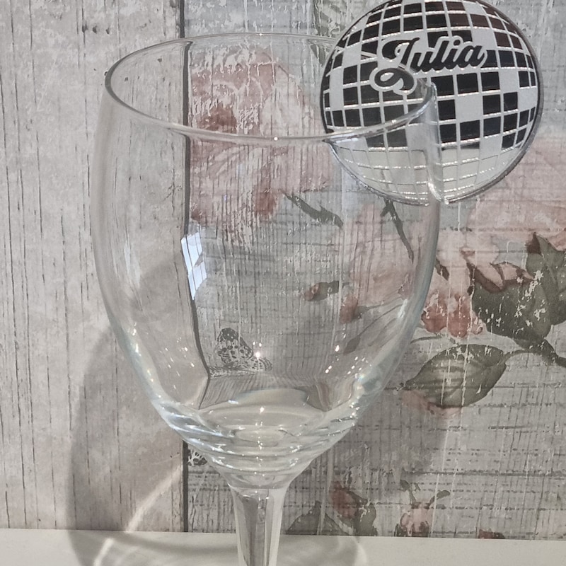 Disco Ball Drinks Charm - Etsy UK