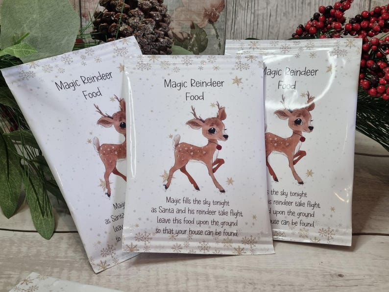 Reindeer Food Magical Reindeer Food Christmas Eve Box Filler Reindeer ...