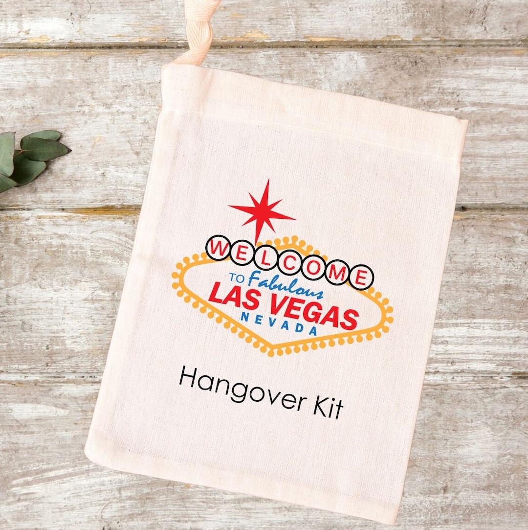 Las Vegas Hangover Kit Bags | Wedding Recovery Kit | Hen Party ...