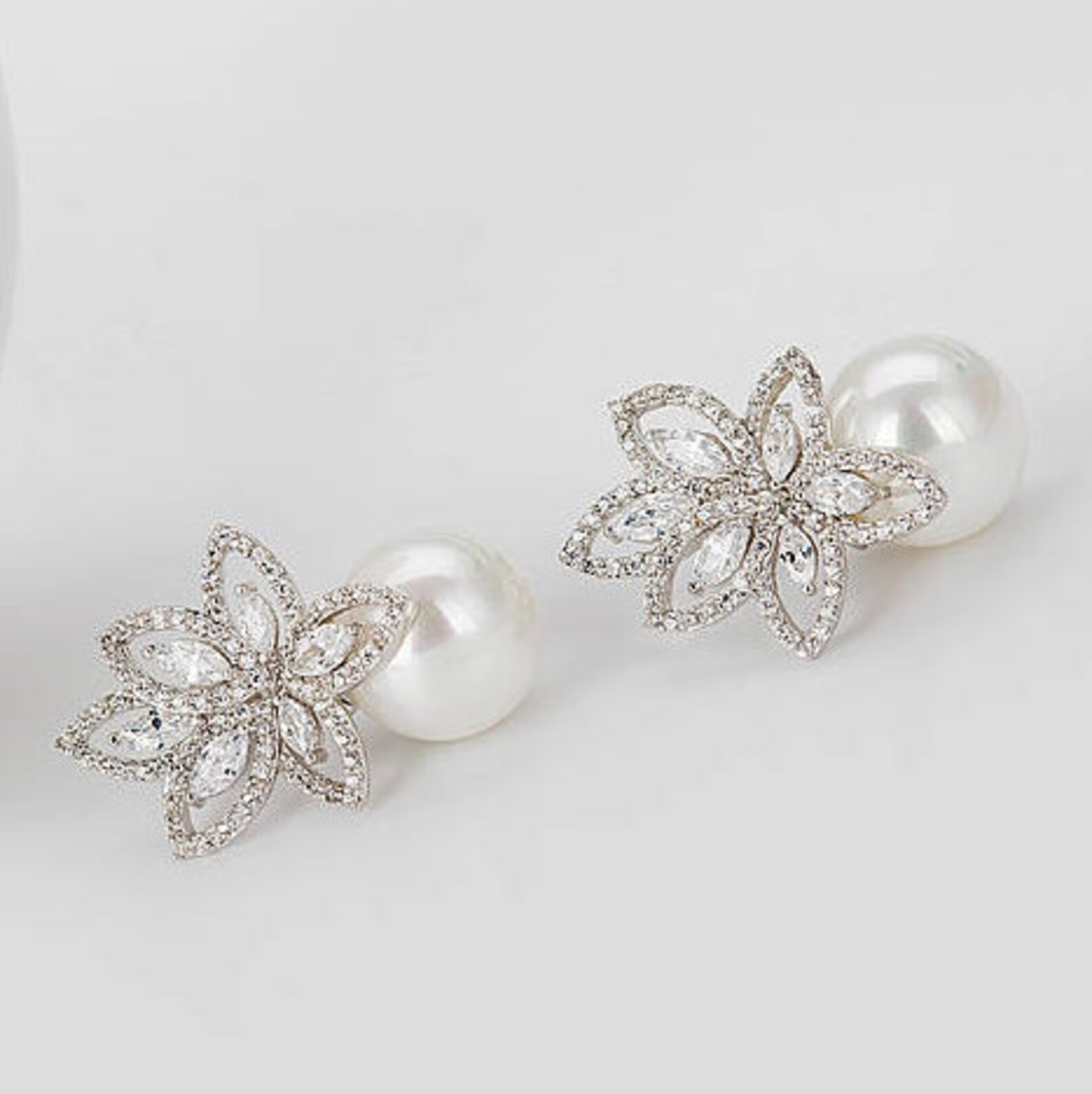 Wedding Pearl Earrings Bridal Earrings Bridesmaid Earrings - Etsy