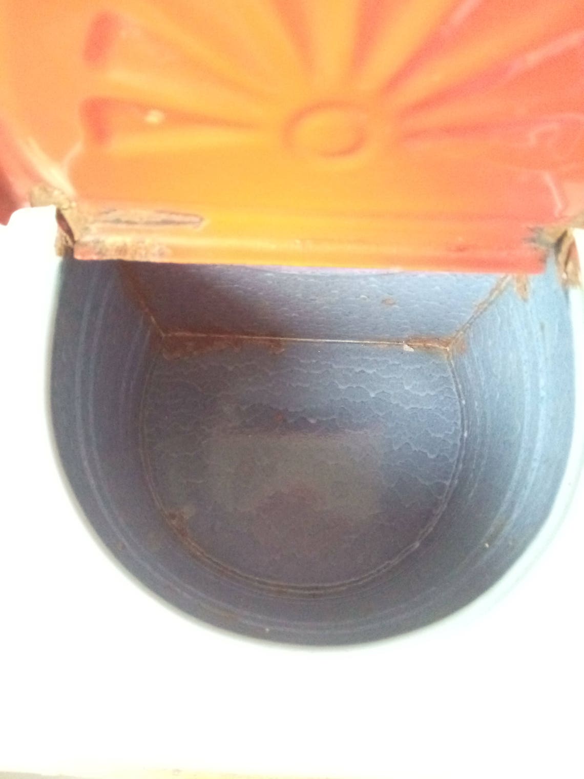 Red Antique Enamel Salt Box Country Chic Kitchen Decor Salt | Etsy