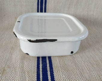Enamel Container - Etsy