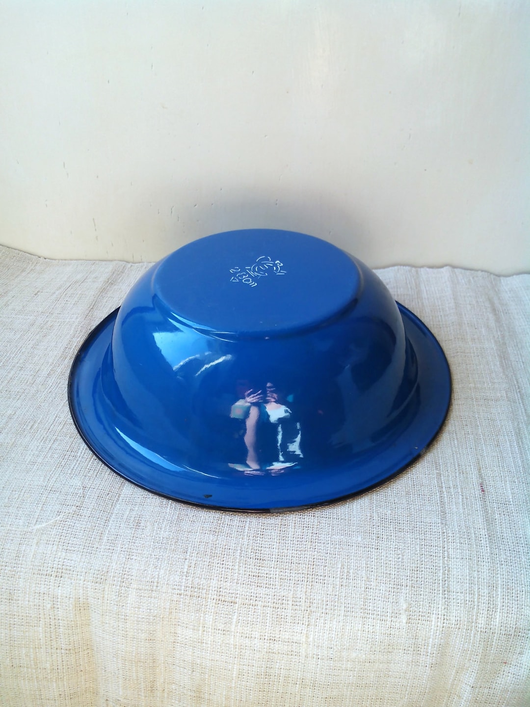 Vintage Enamel Blue Bowl, Rustic Kitchen Decor, Antique Farmhouse - Etsy