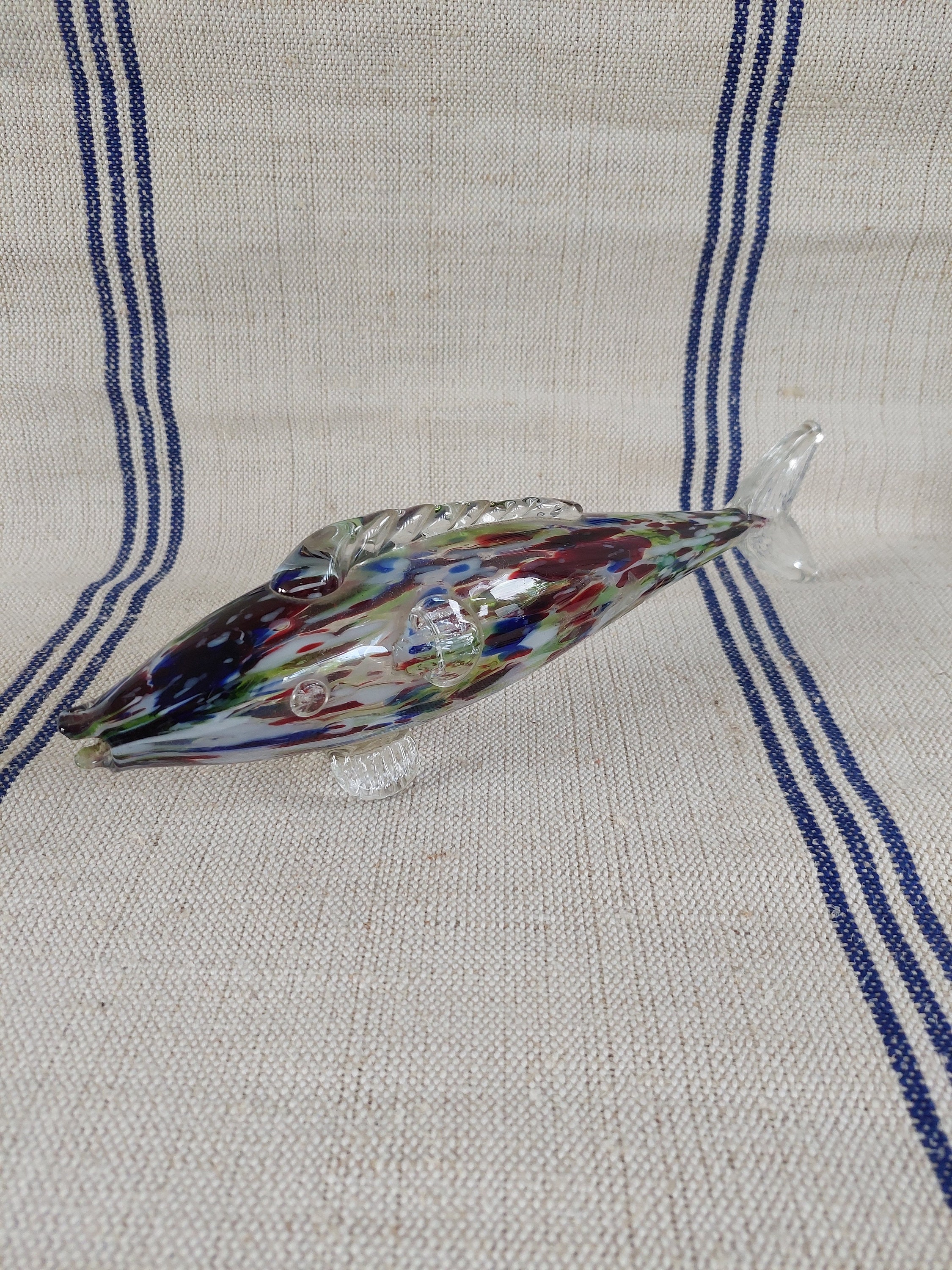 Vintage Retro Murano Style Art Glass Fish Decor Home Decor - Etsy