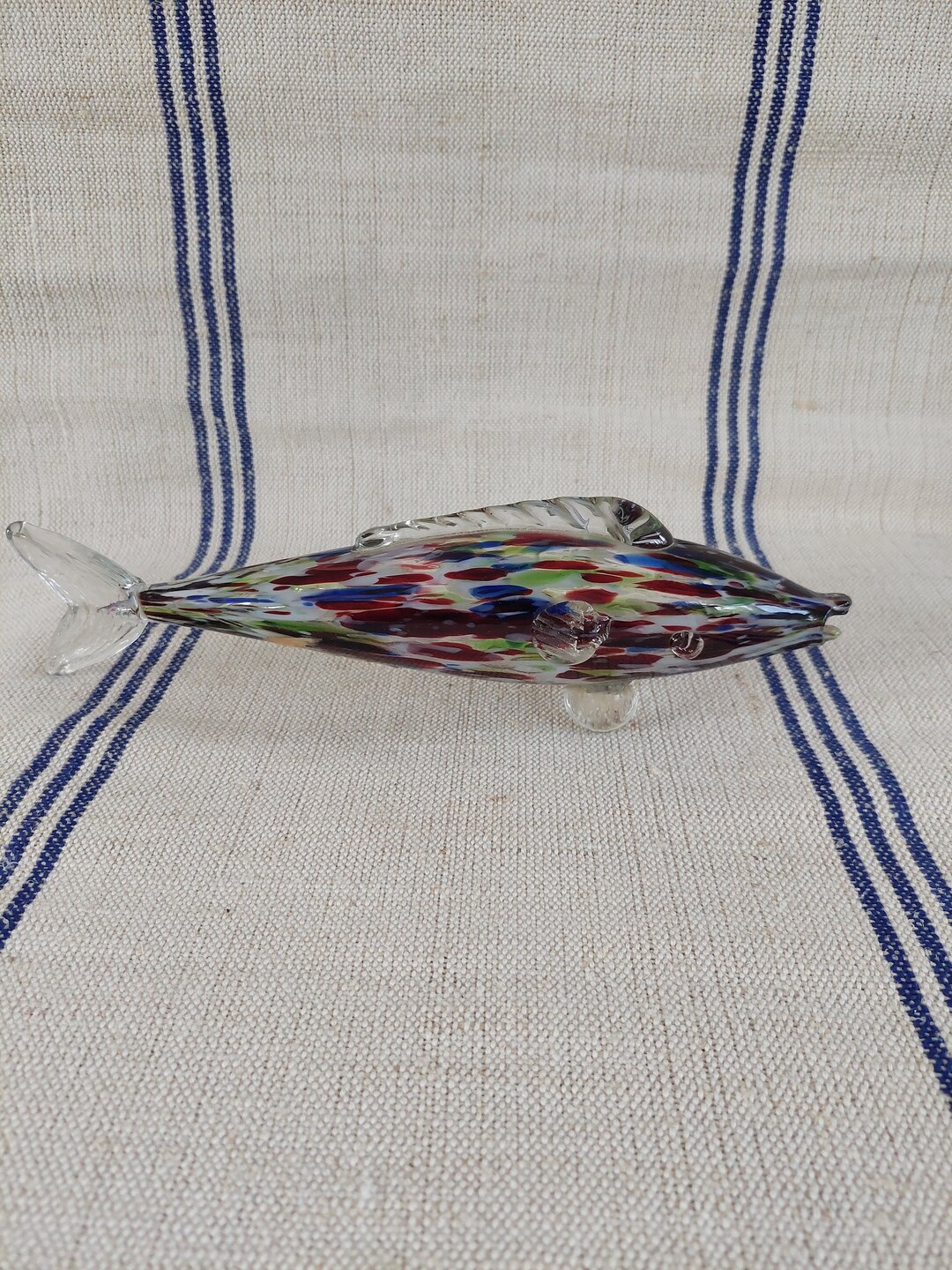 Vintage Retro Murano Style Art Glass Fish Decor Home Decor - Etsy