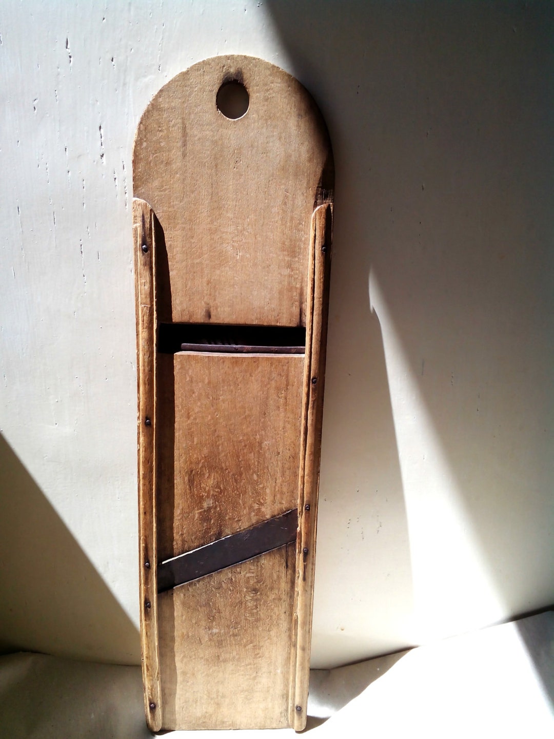 Vintage Wood Big Cabbage Cutter Slicer Board Rustic Kitchen Decor ...