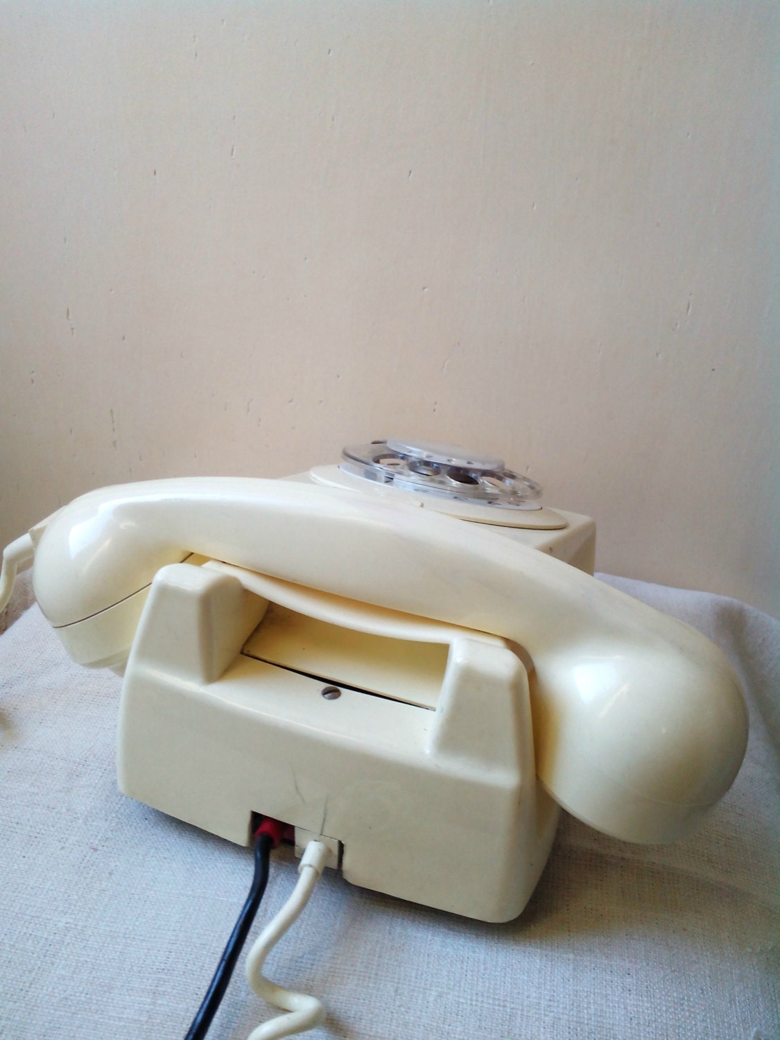 Vintage Pastel Cream Rotary Phone 1970s Retro Telephone - Etsy
