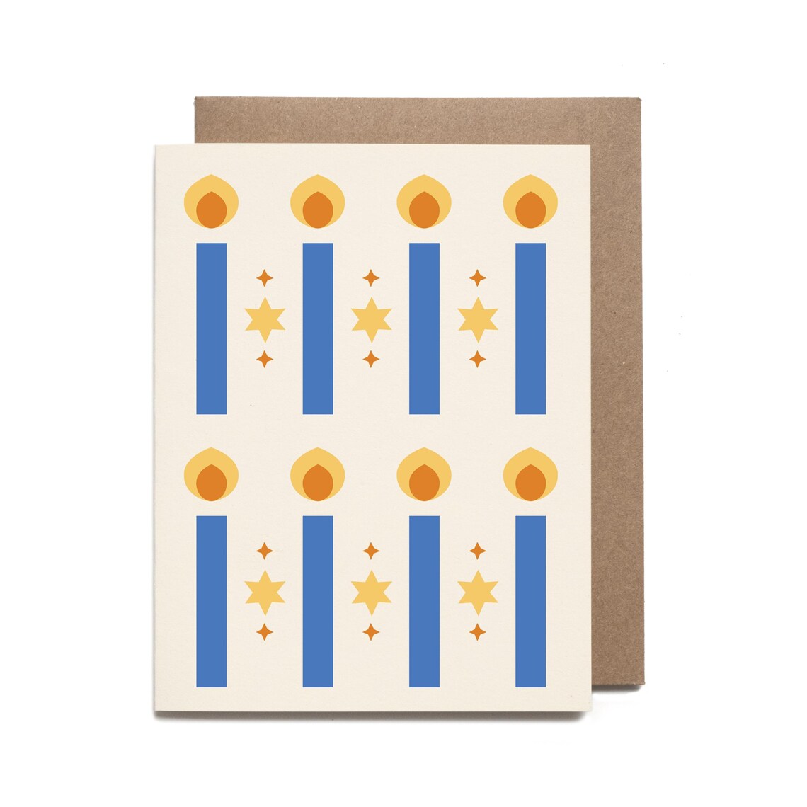 Hanukkah Pattern Card- Winter - Screen Printed Greeting Card - Etsy