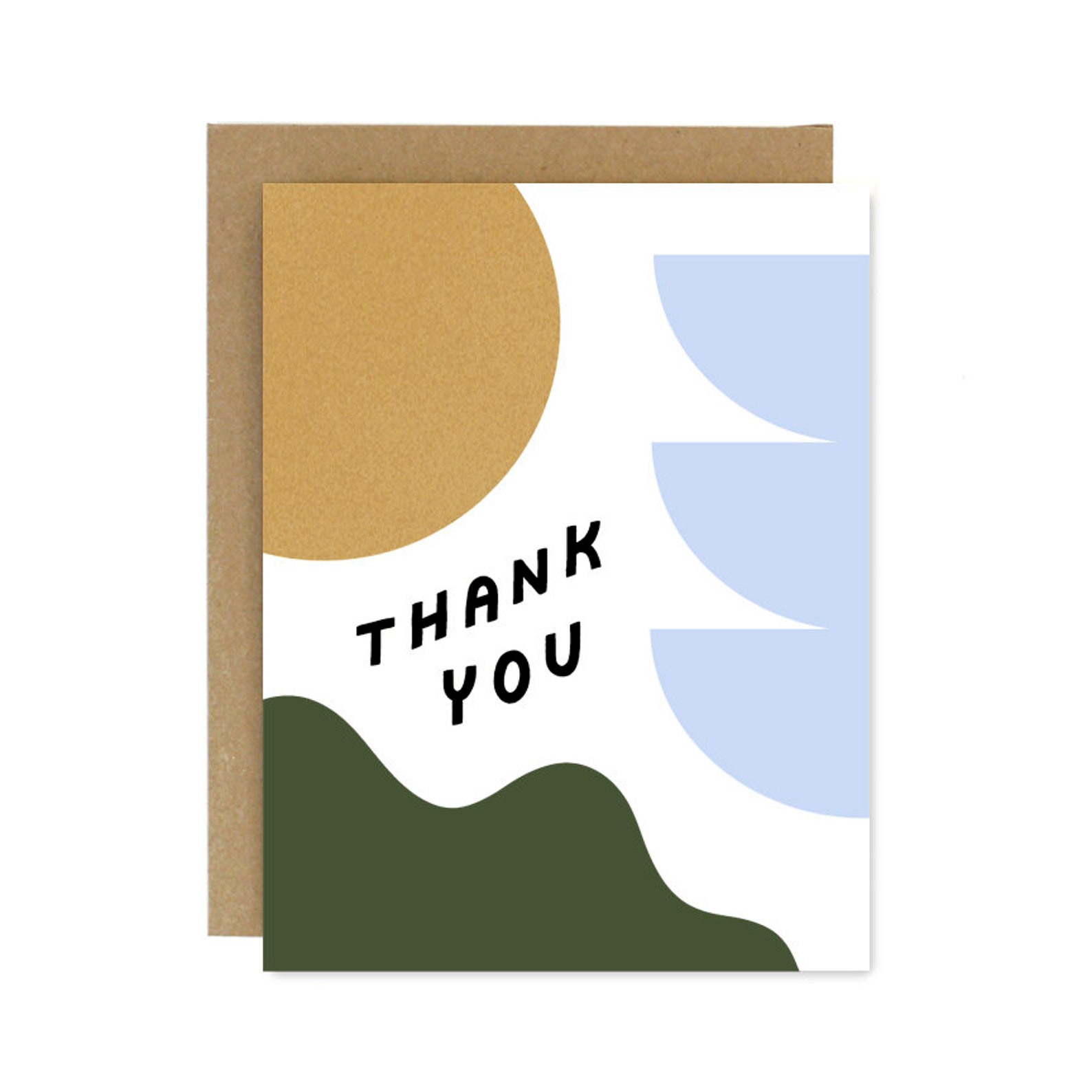 Thank You Shapes and Colors Screen Printed Thank You Card - Etsy
