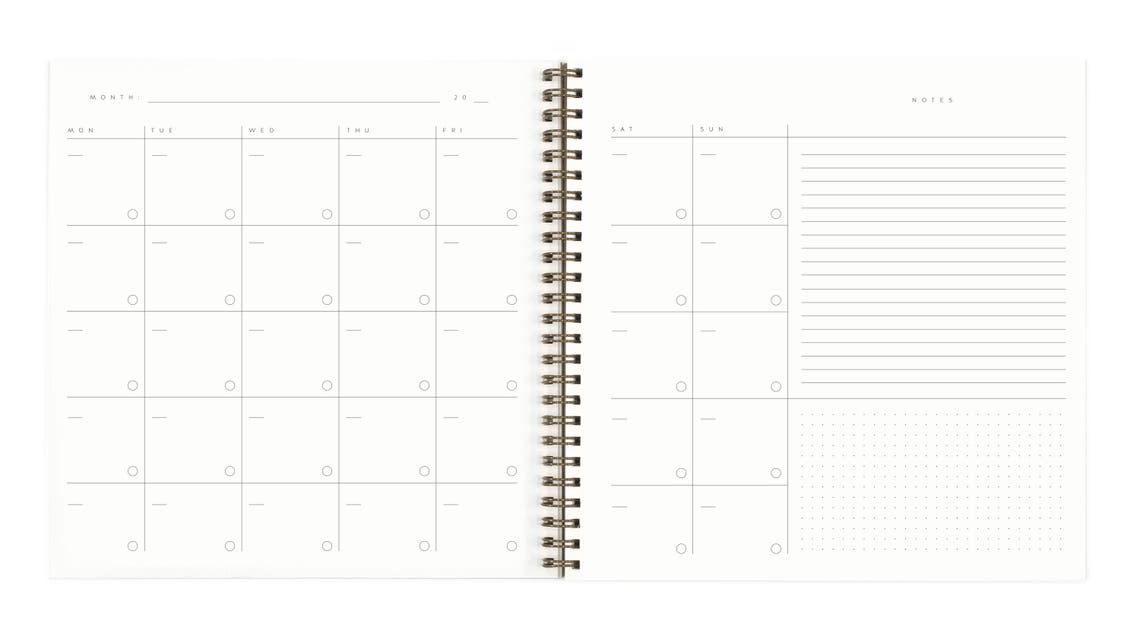 Planner Open Dated Colorful Shapes Design - Etsy