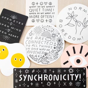 Open Eyes, Open Mind, Open Heart Die Cut Sticker for Presence - Etsy
