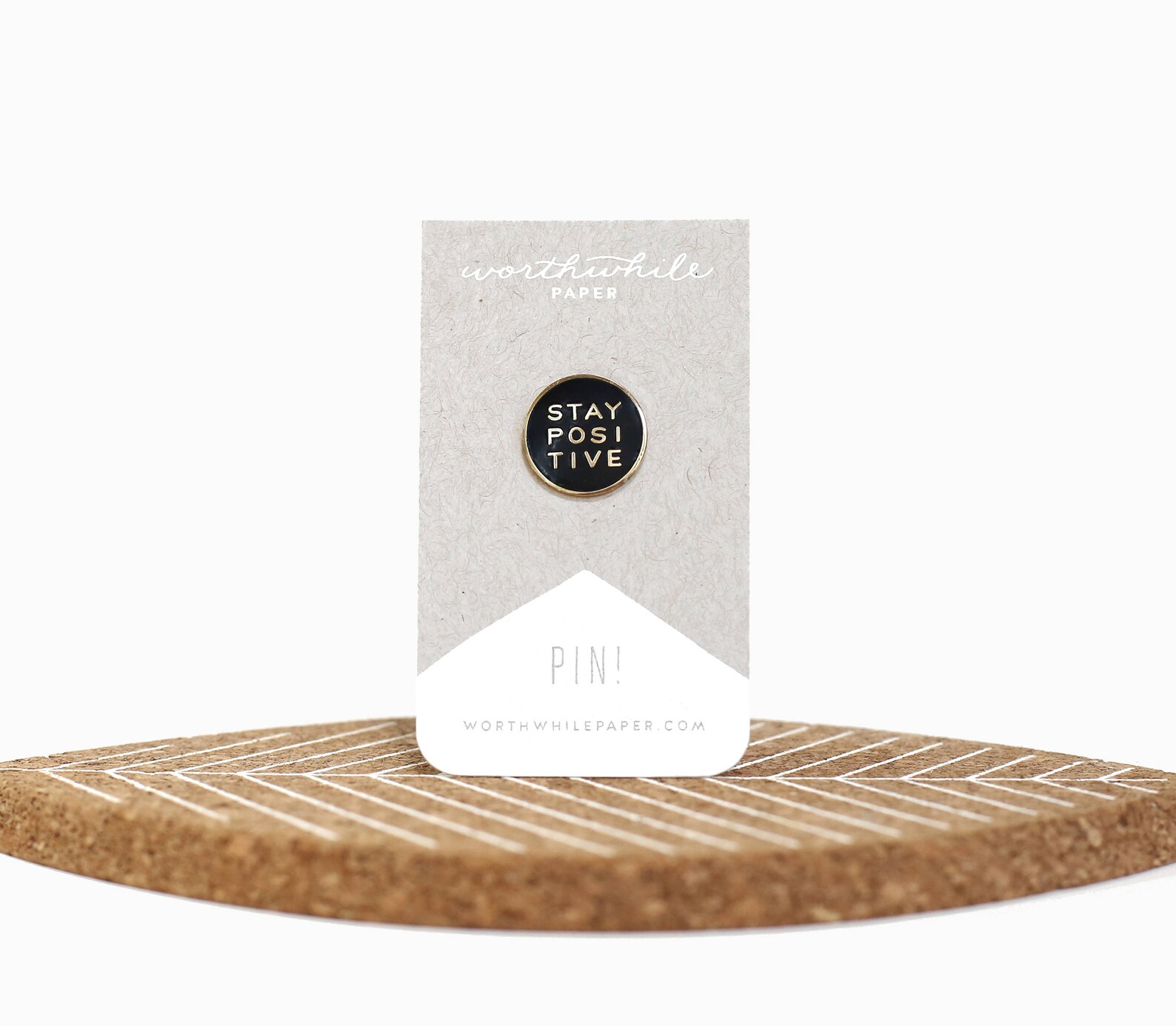 Stay Positive Enamel Pin // Good Vibes // Hard Enamel | Etsy