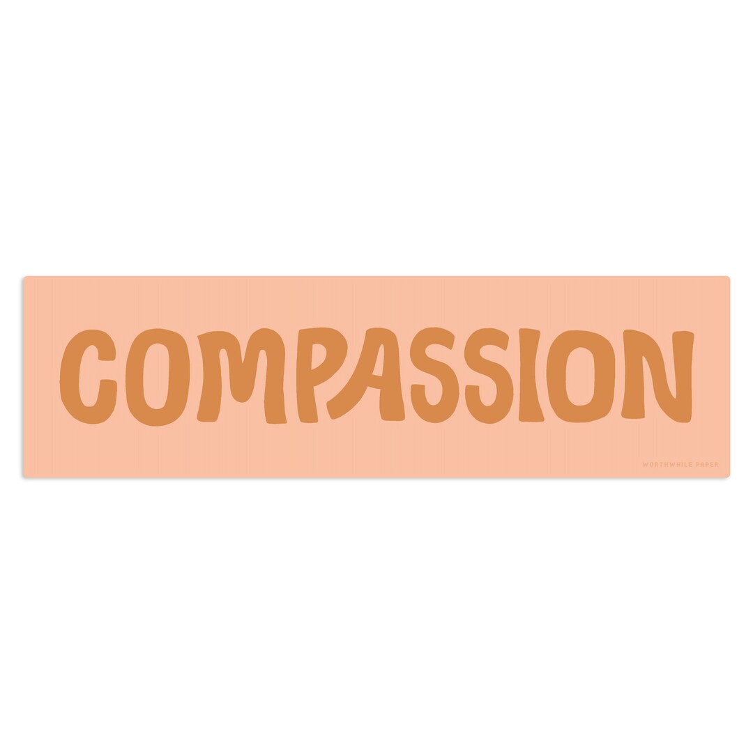 Compassion Hand-lettered Die Cut Sticker - Etsy