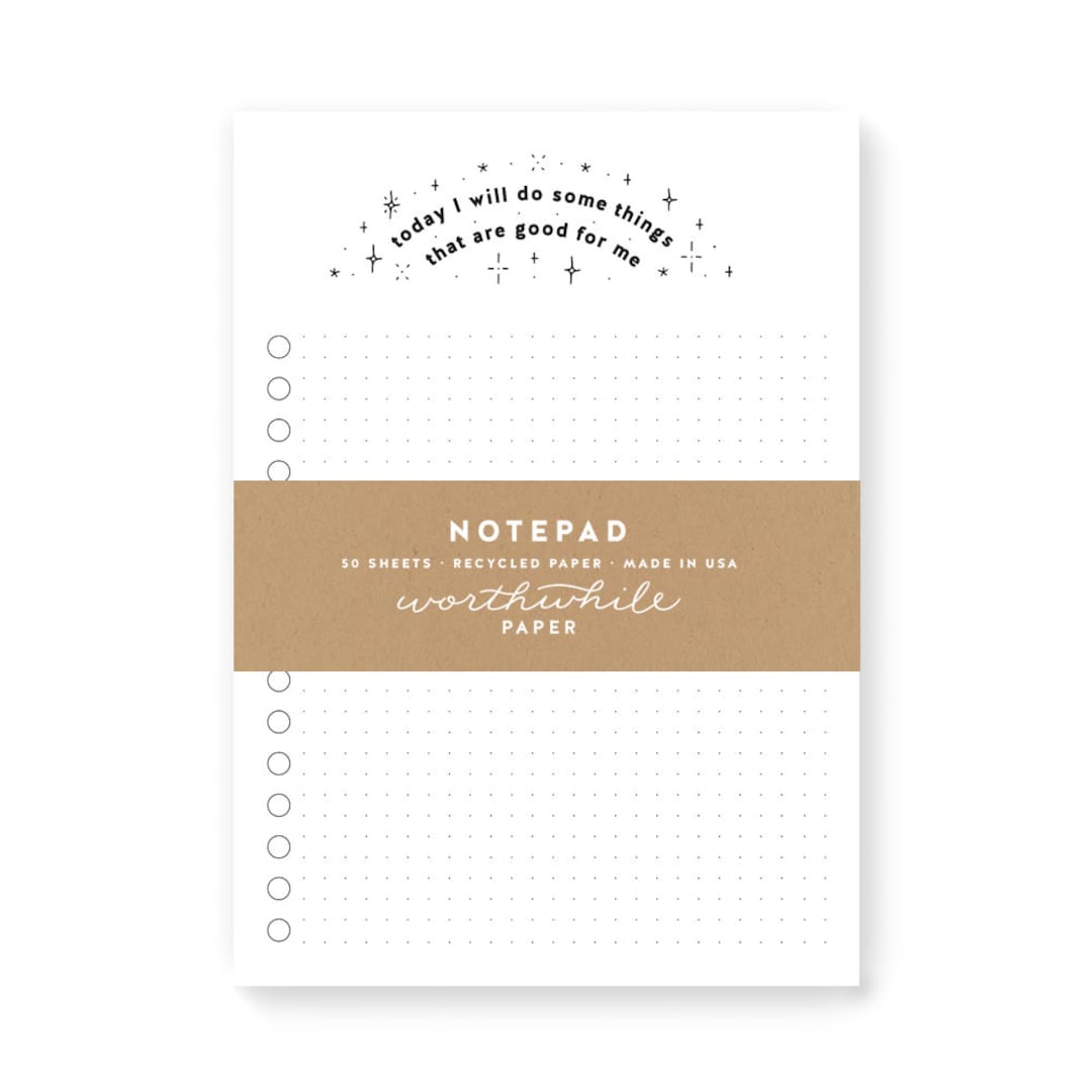 Self Care Notepad for Making Lists of Good Things for You - Etsy