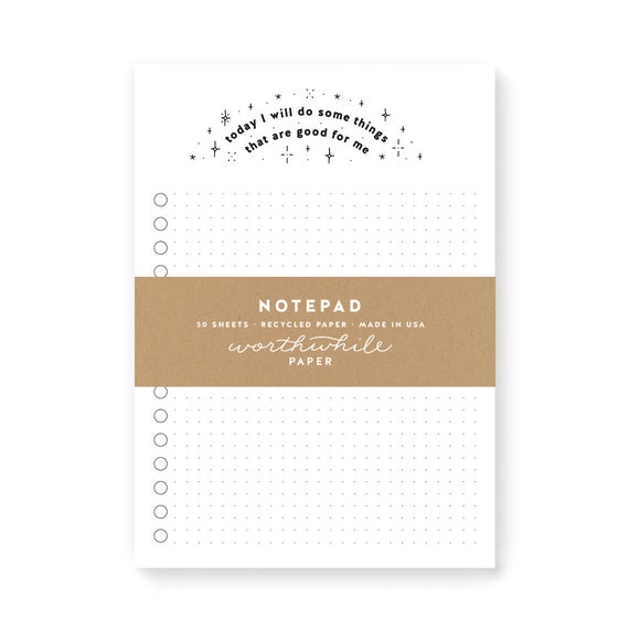 Self Care Notepad - Etsy