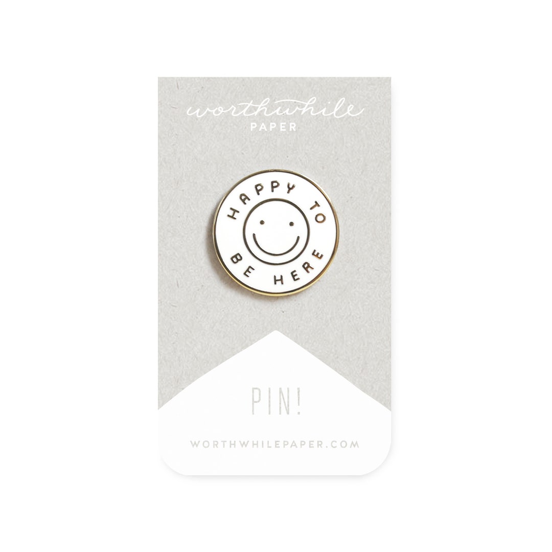 Happy Hard Enamel Pin - Etsy