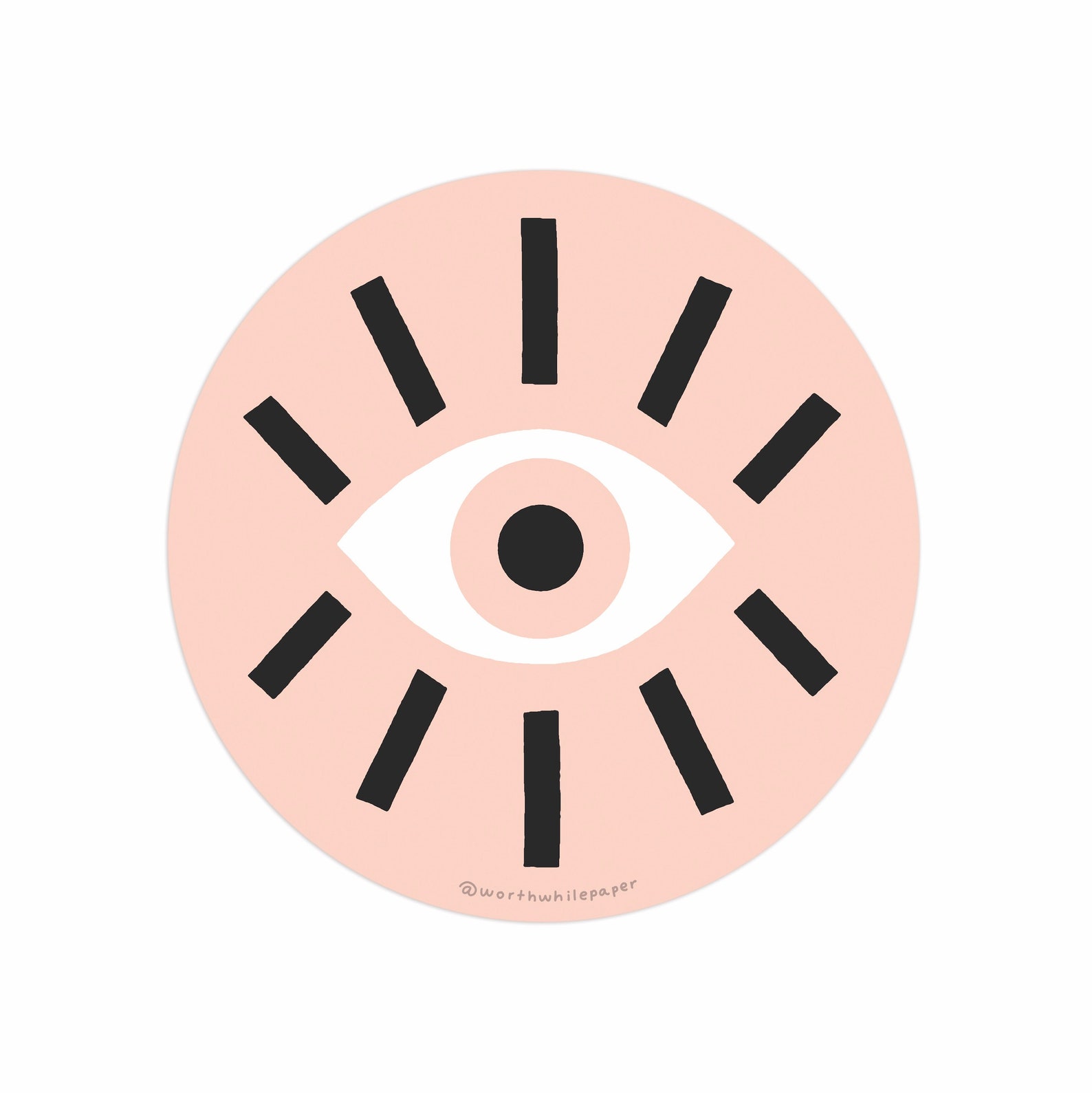 Eye Die Cut Sticker - Etsy