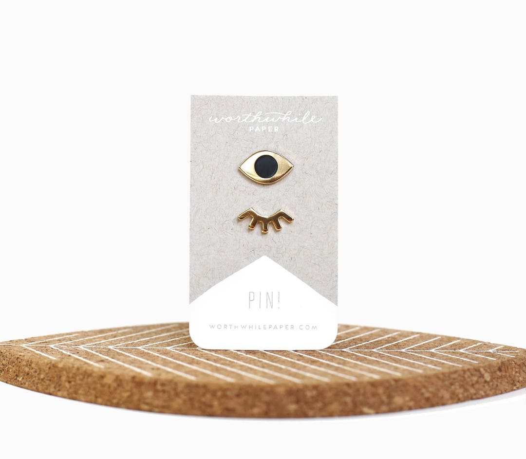 Winky Eyes Enamel Pin Set // Hard Enamel Cloisonné - Etsy