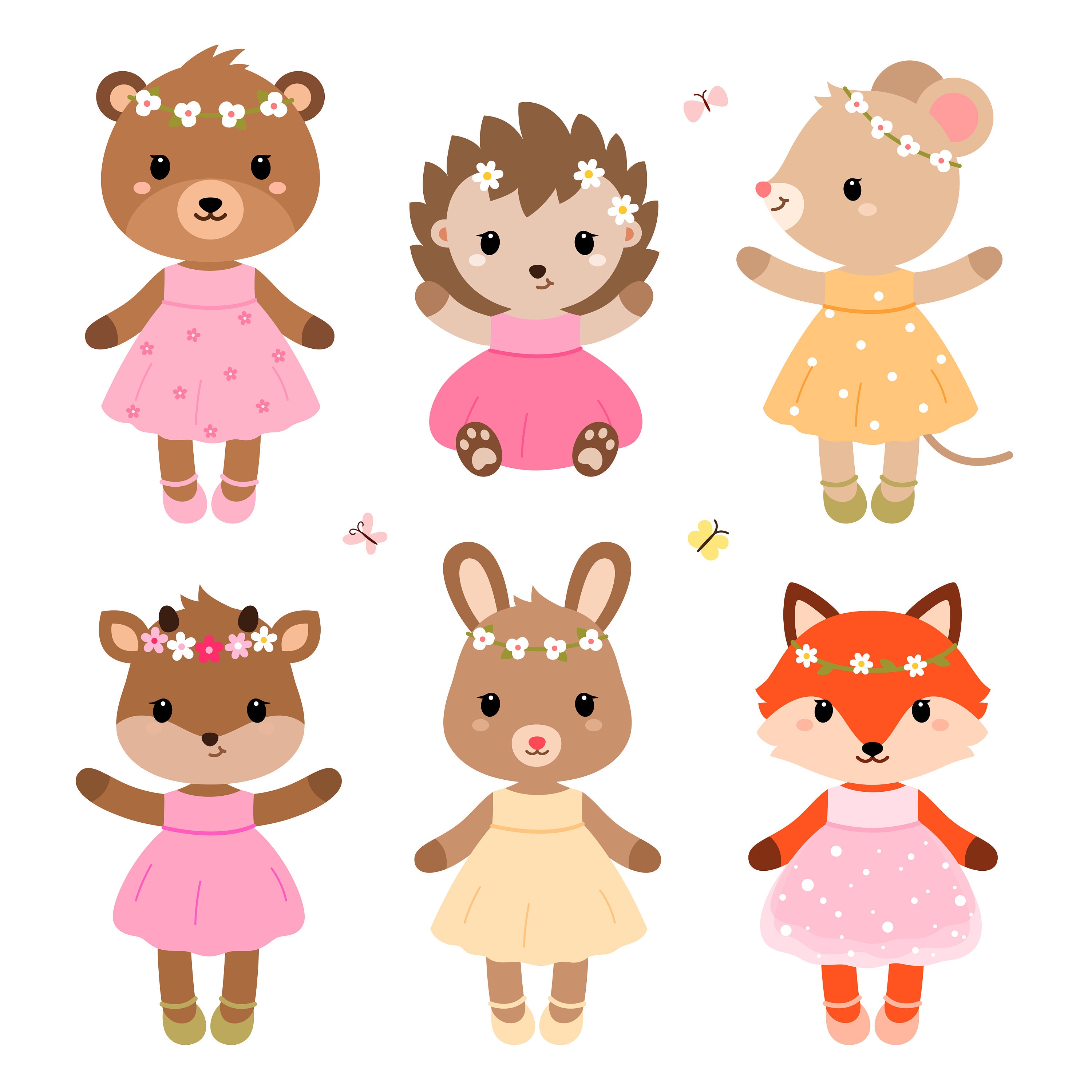 Cute Woodland Animals Baby Shower. Printable/scalable Digital ...