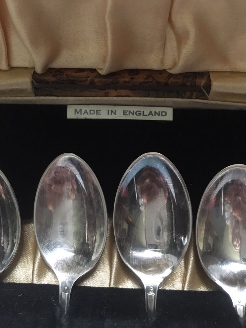 EPNS Boxed Silver Spoon Set duchess plate Silverware | Etsy
