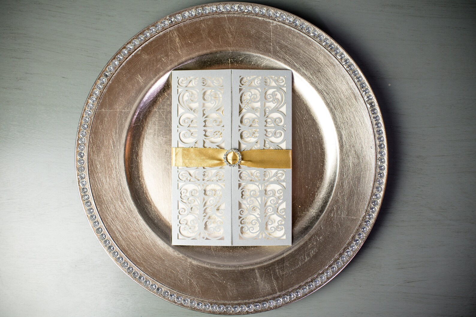 Silver Laser Cut Wedding Invitation, Wedding Invitation Laser Cut ...