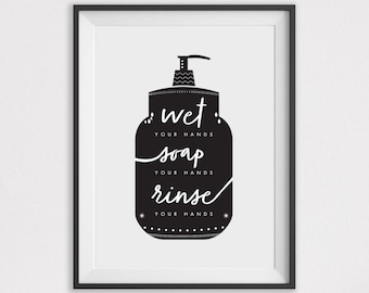 Bathroom Art Decor, Cute Bathroom Wall Art Funny Bathroom Signs Decor ...