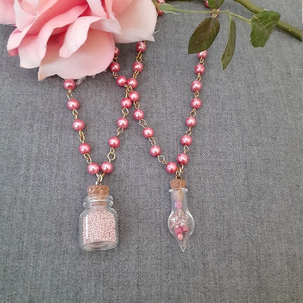 Tiny Jar Necklace - Etsy