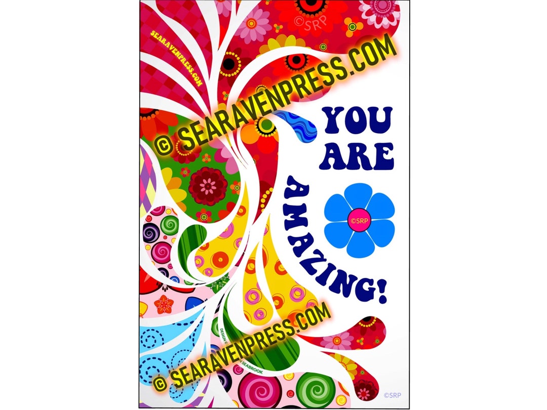 You Are Amazing 11 in X 17 in 80 Lb Poster Stock Gloss Finish Unframed ...