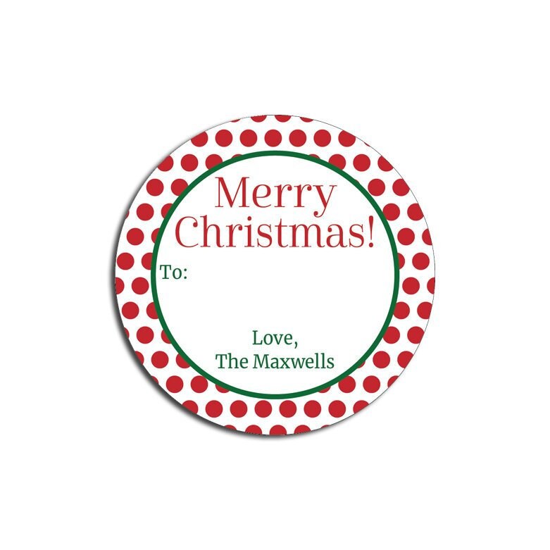 Personalized Christmas Stickers Xmas Present Gift Stickers | Etsy