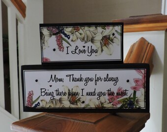 Mom Christmas Gift Mom We Love You Sign Christmas Gifts for - Etsy