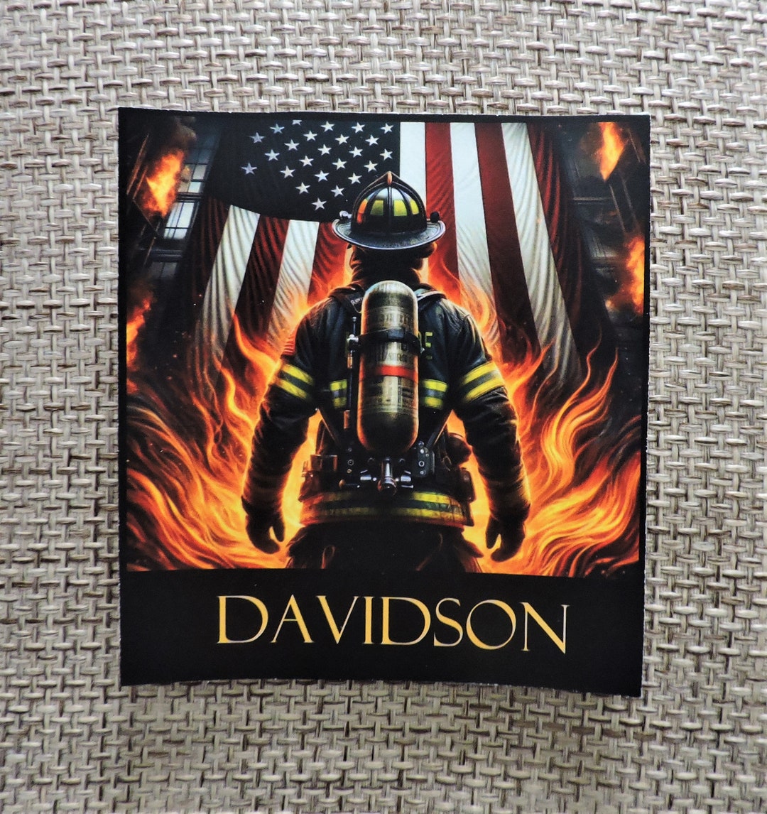 Personalized Firefighter Magnet Firefighter Husband Gift for ...