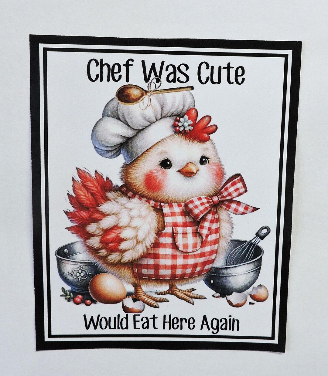 Cute Chicken Magnet for Chef Cooking Gift for Chef Magnet Country ...