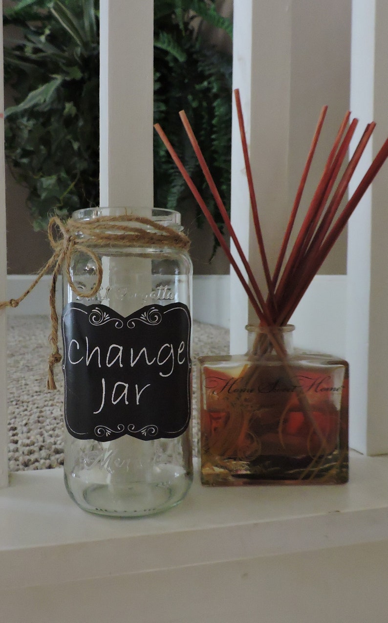 Glass Change Jar Coin Jar Womens Gifts Kitchen Decor - Etsy