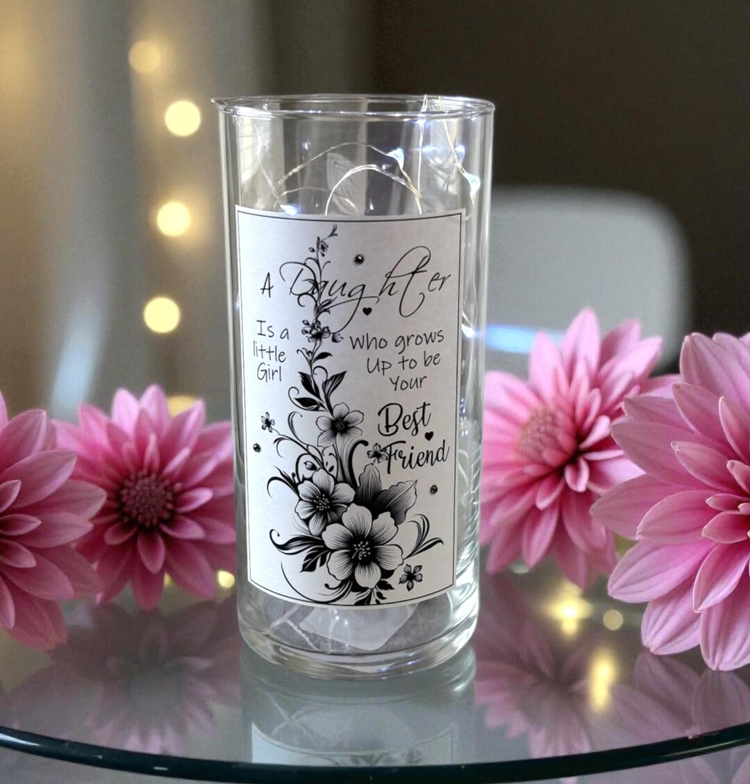 Daughter Night Light With Poem & Fairy Lights, Heartfelt Keepsake - Etsy