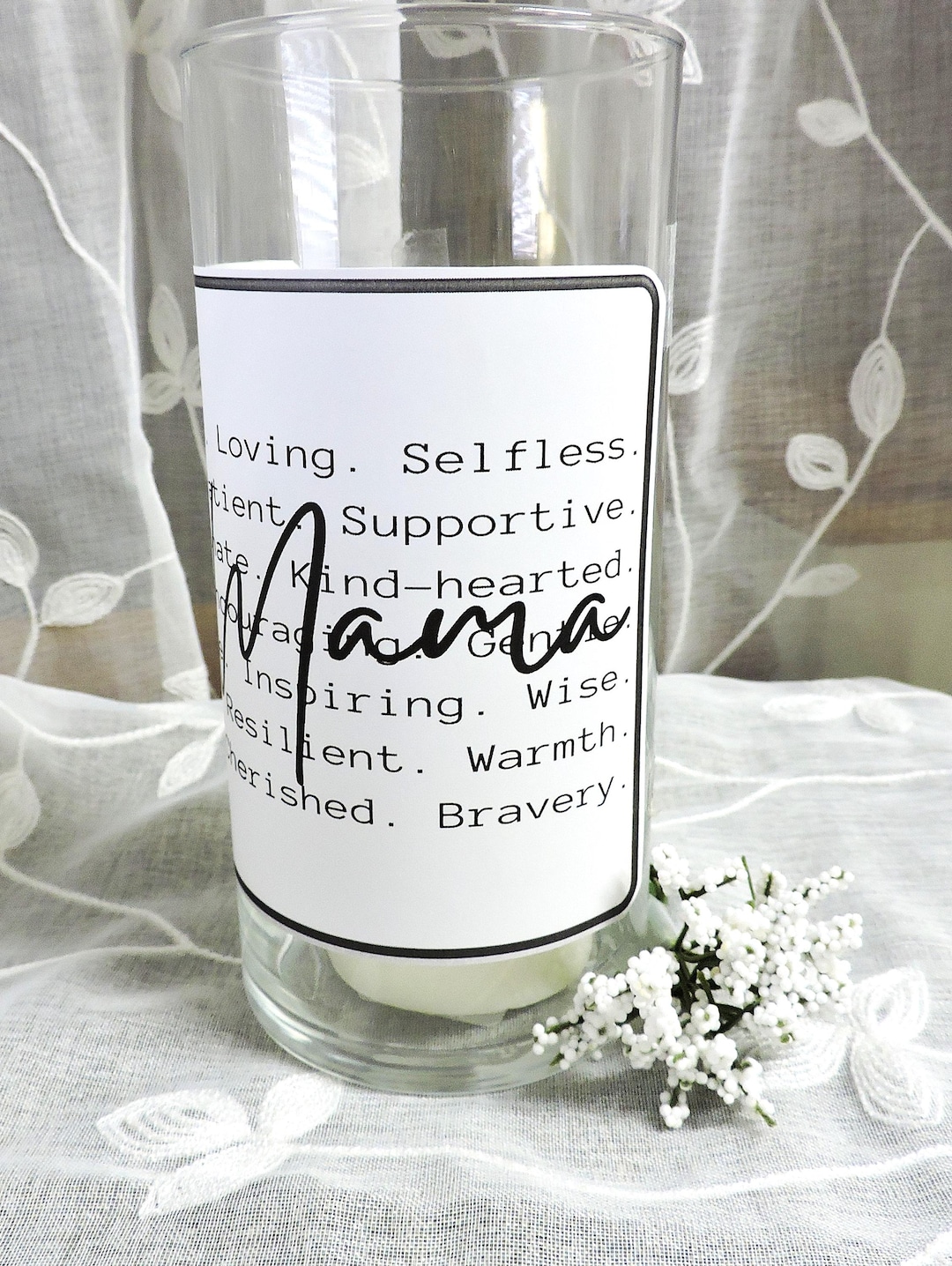 Mama Gift for Mama Candle Holder Mama Birthday Gift for Mama Quote ...
