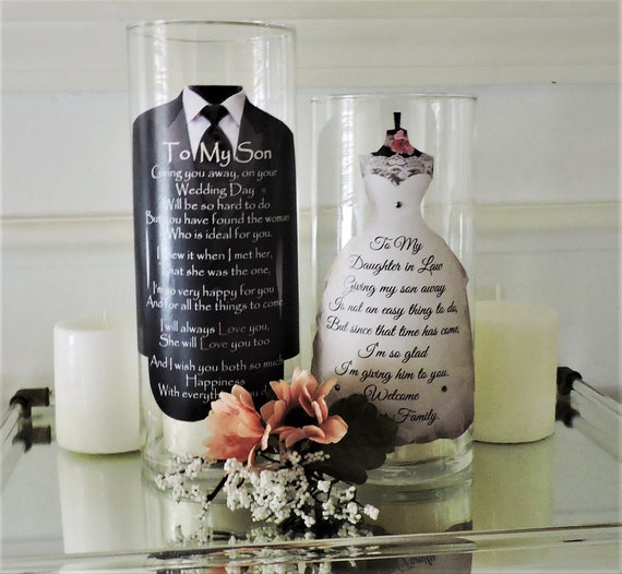 Bride and Groom Gift Engagement Gift for Future Daughter in Law Wedding Gift for Son Wedding Gift for the Couple Wedding Centerpiece Candle Etsy