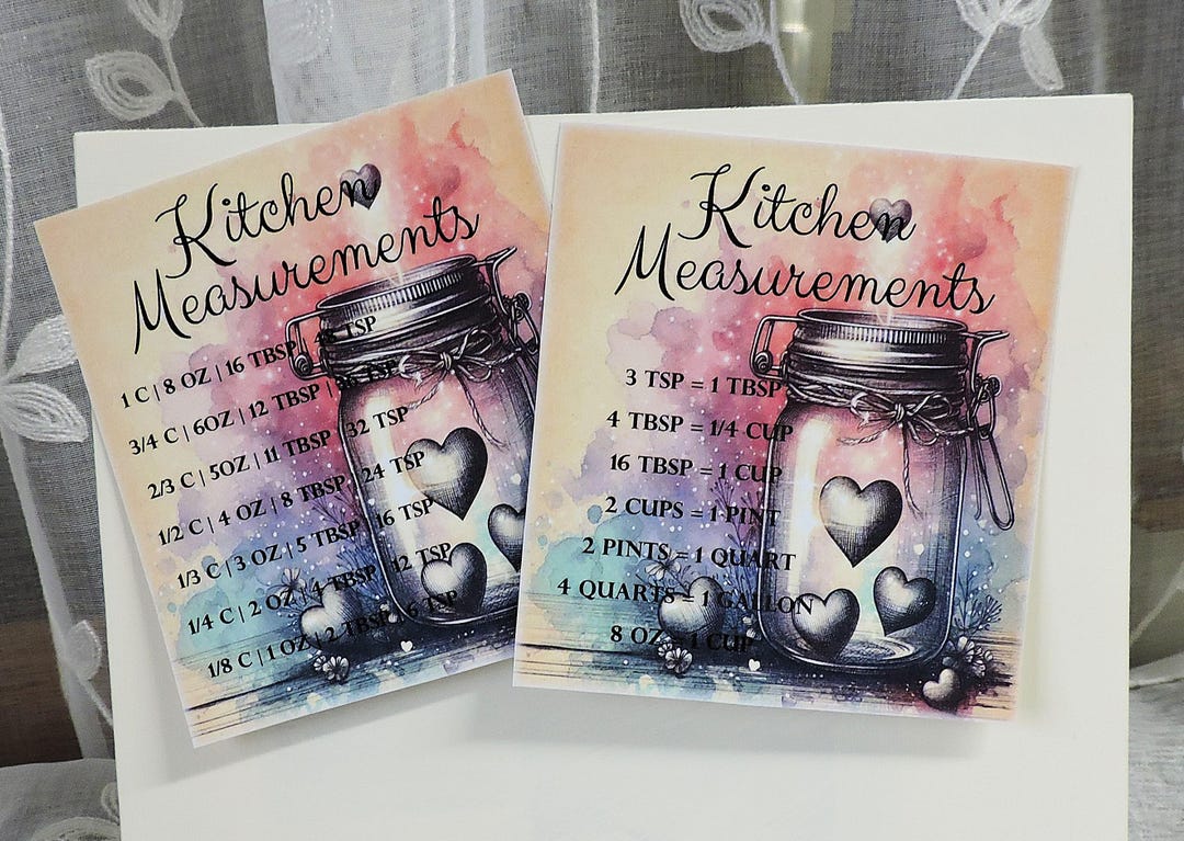 Measurement Conversion Magnet Kitchen Magnet Gift for Chef Fridge ...