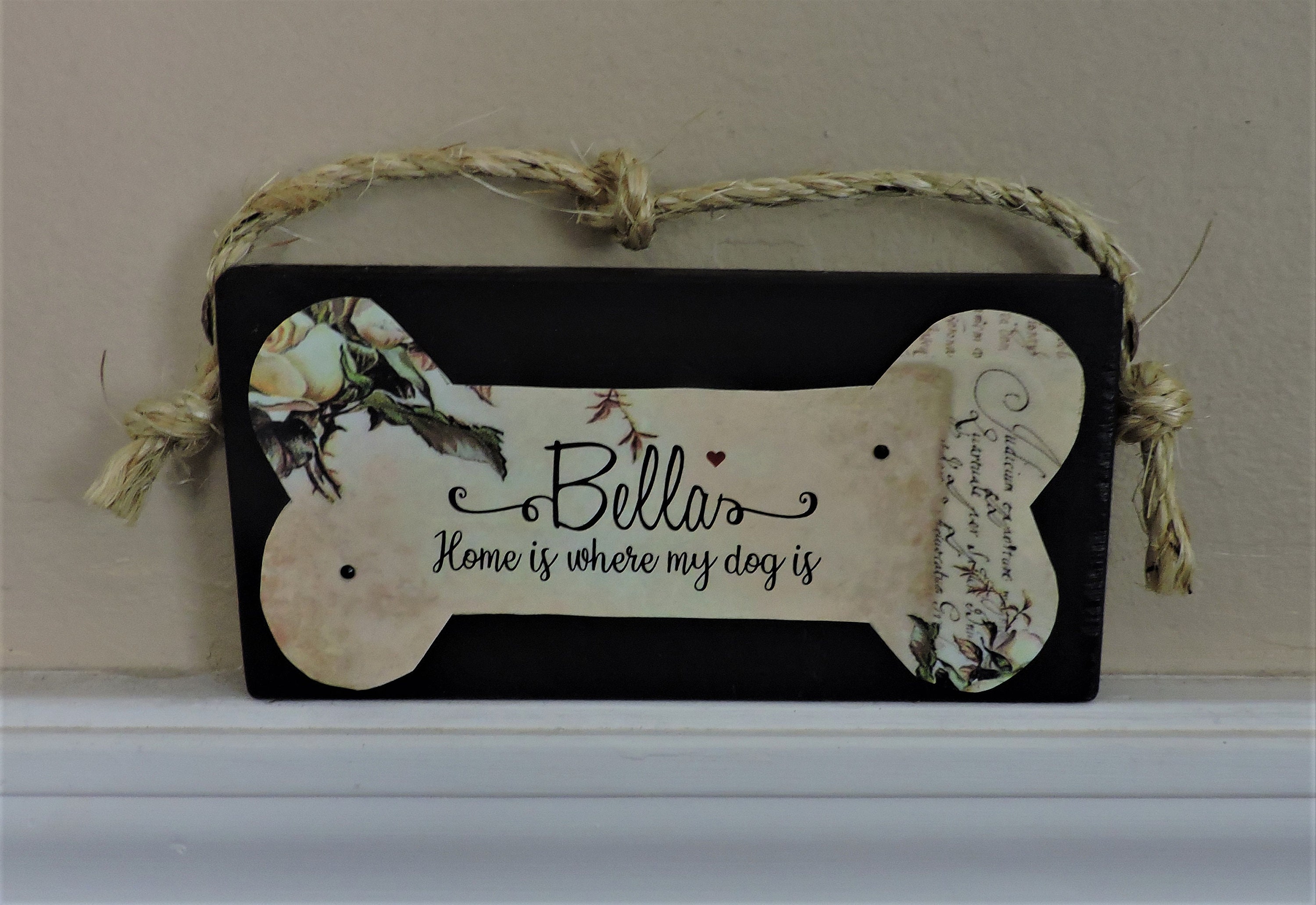 Personalized Pet Sign Custom Pet Sign Pet Shelf Sitter | Etsy