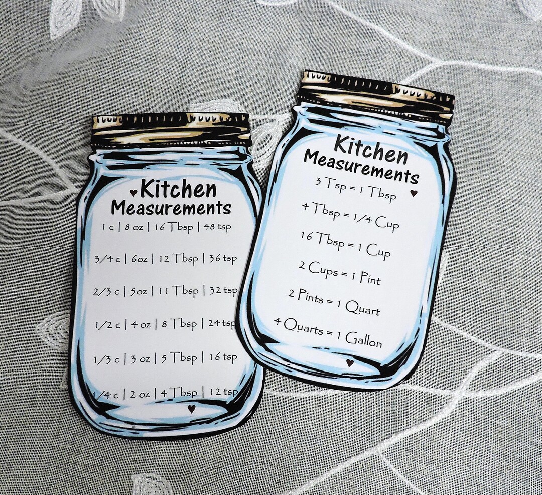 Measurement Conversion Magnet Kitchen Magnet Gift for Chef Fridge ...