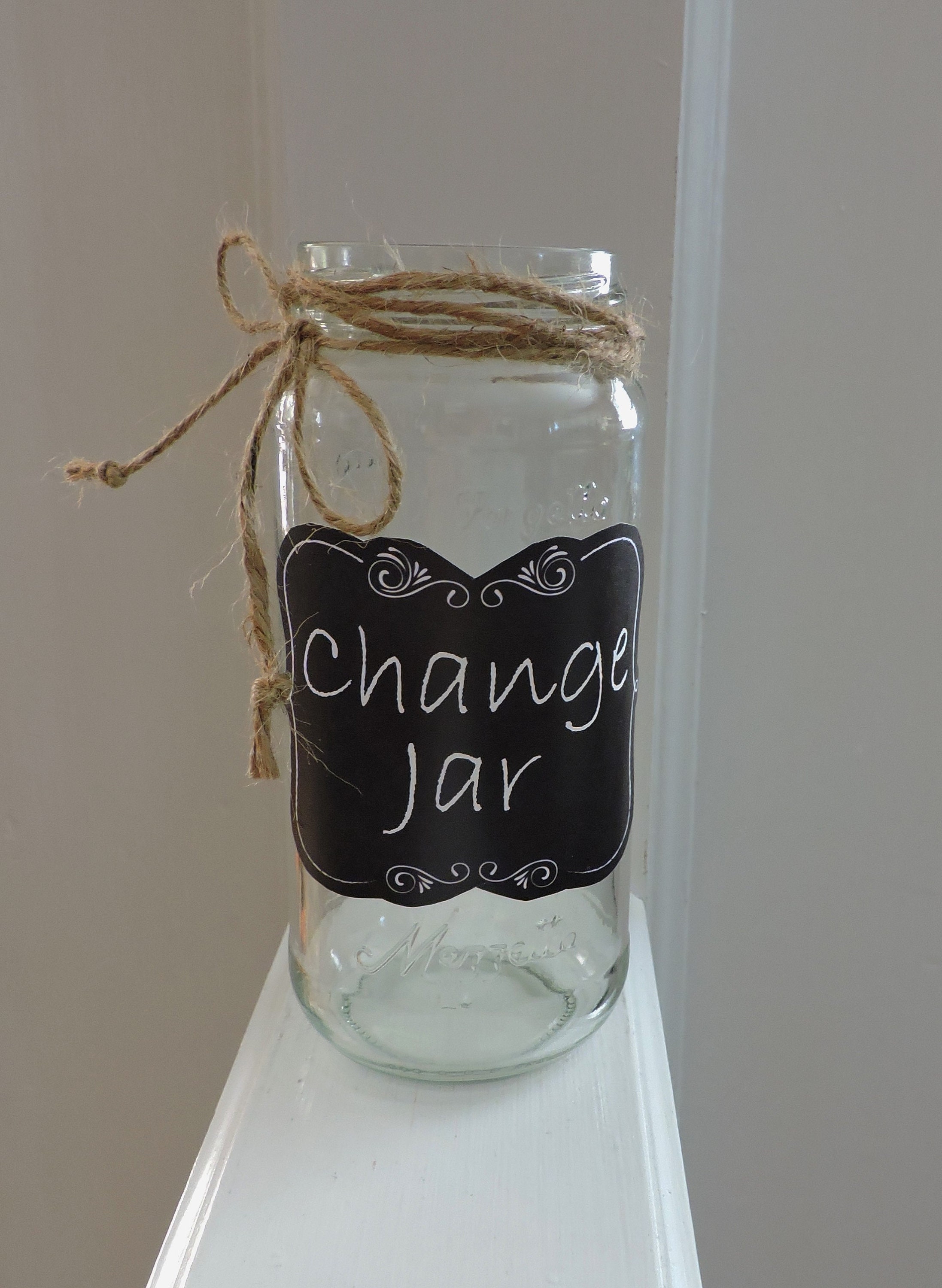 Glass Change Jar Coin Jar Womens Gifts Kitchen Decor - Etsy