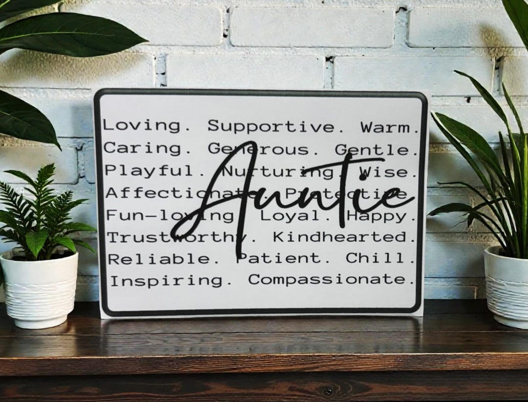 Aunt Definition Magnet | Heartfelt Aunt Poem Gift - Etsy