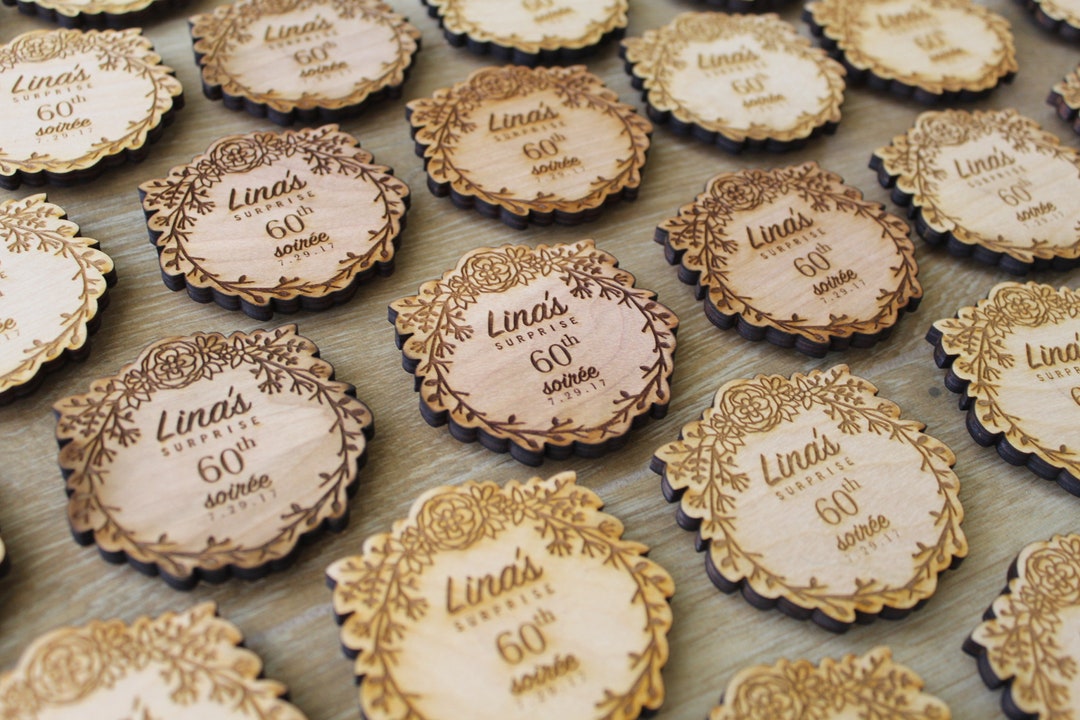 Custom Wooden Magnets - Etsy