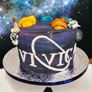 Fondant Cake Toppers NASA Space Planets Galaxy Cake Decorations ...